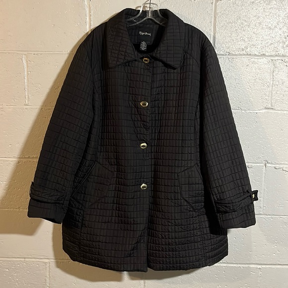 Maggie Barnes | Jackets & Coats | Euc Maggie Barnes Midlength Quilted ...